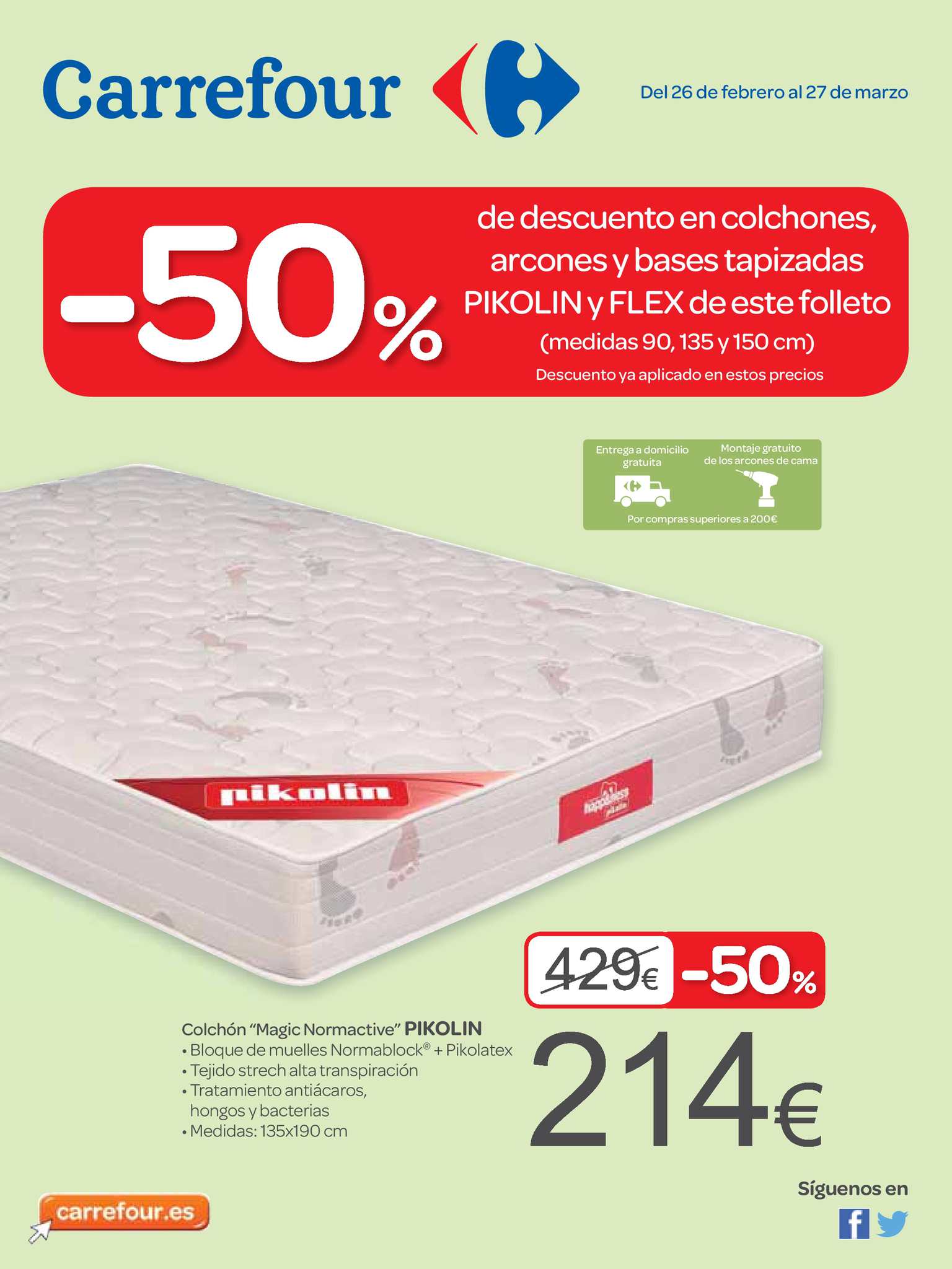 Catalogo de colchones de carrefour - Laxy